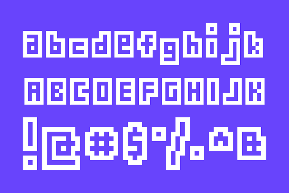 Minibyte, a Sans Serif Font by Francisco Beltrán | Creative Market