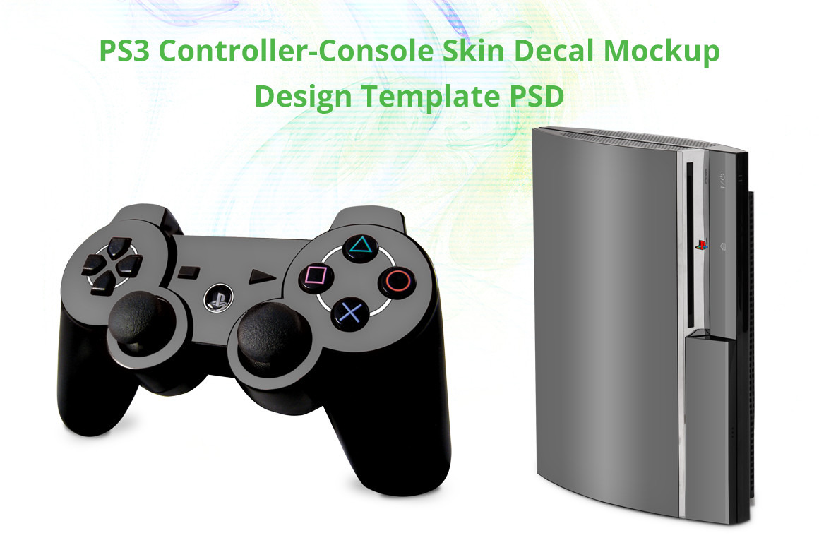 PS3 Controller Console Skin Mock-up, a Product Mockup by VecRas