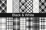 #81 Black & White Checkered Patterns, a Pattern Graphic by Plaid4You