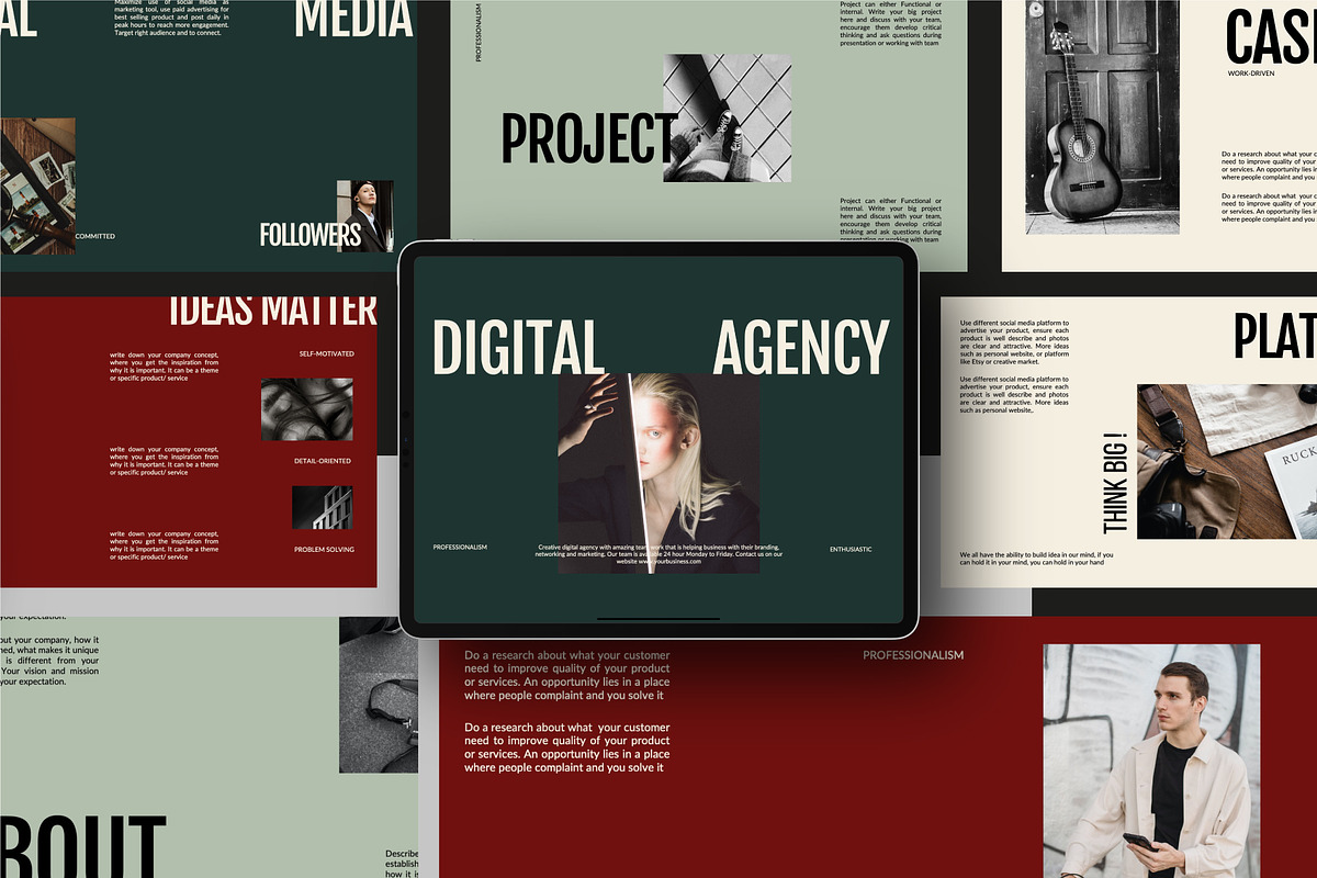 Agency Powerpoint Template, a Presentation Template by merakistd