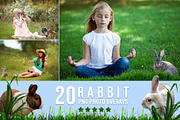 20 Rabbit Photoshop Overlays