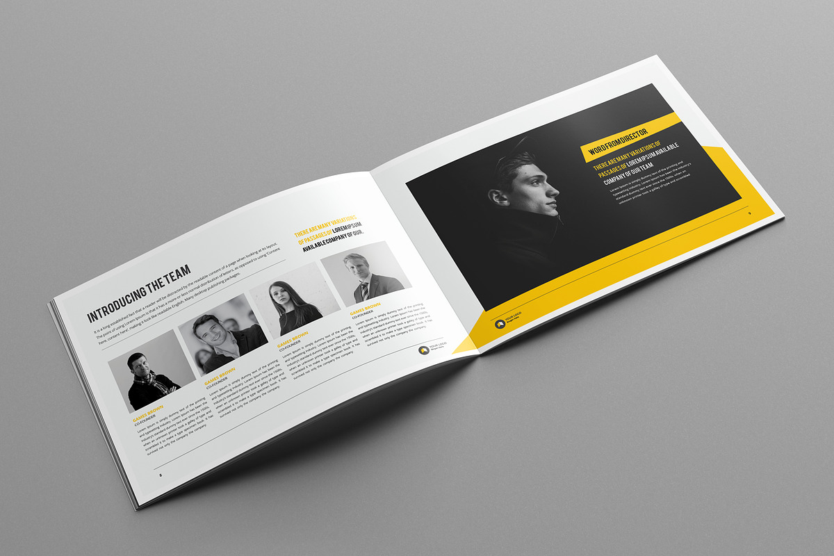 Annual Report Landscape Template, a Print Template by Pro-Gh | Creative ...