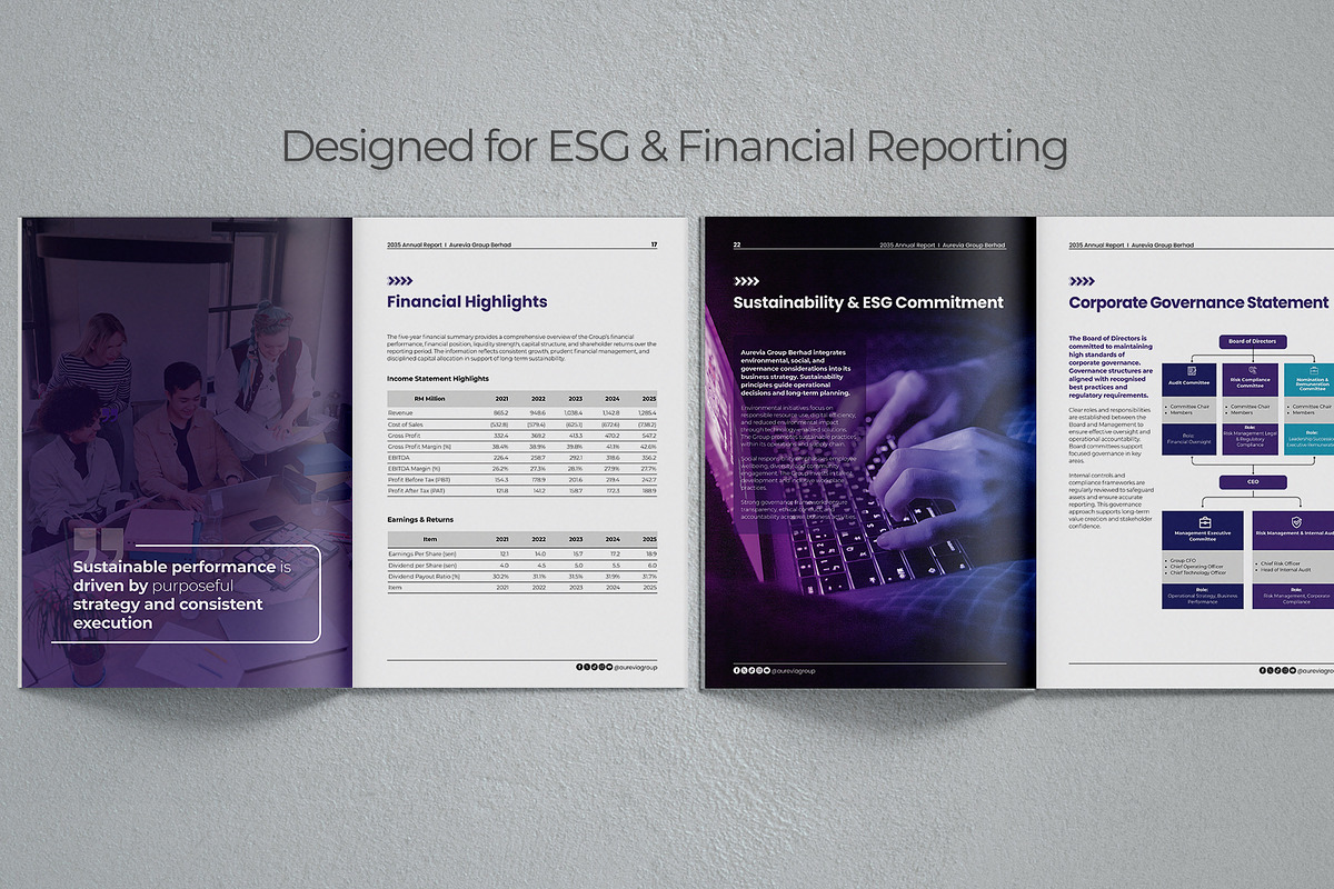 Professional Annual Report Template