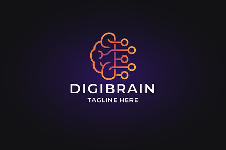 Polygon Brain Logo, a Branding & Logo Template by Design_Planet