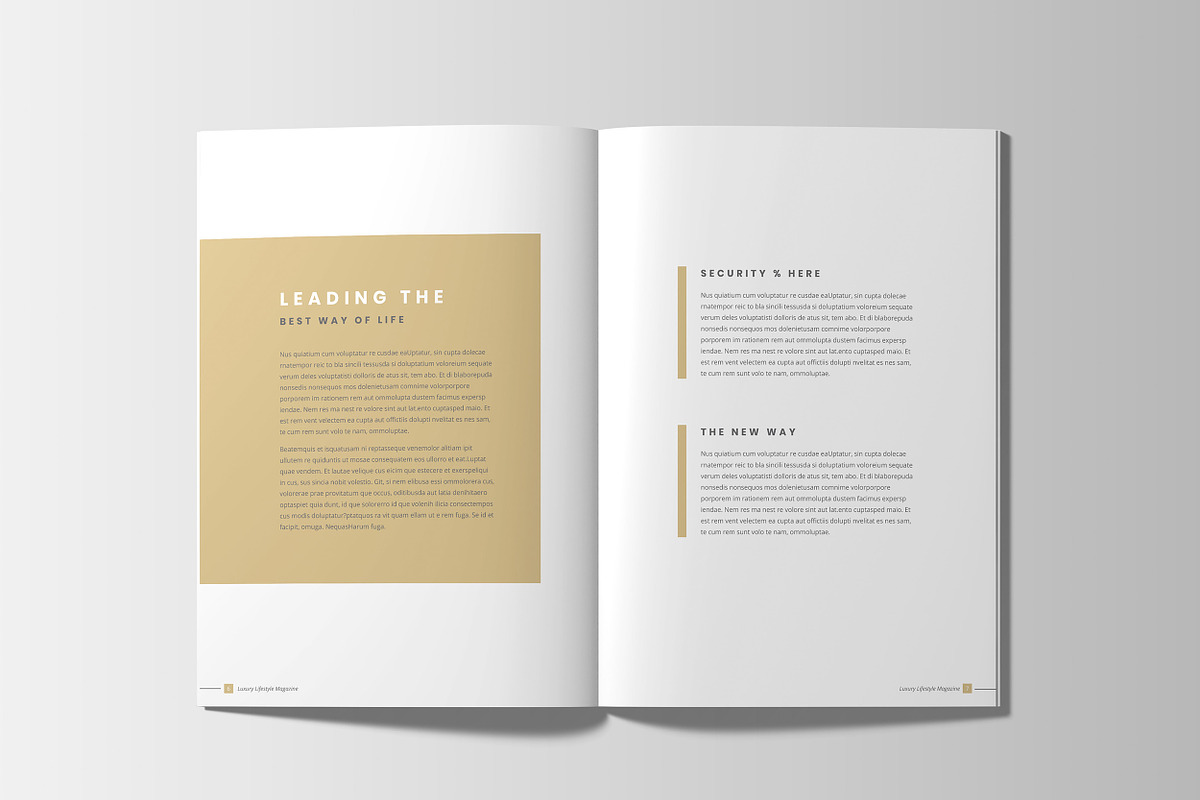Luxury Lifestyle Magazine/LookBook, a Magazine Template by Layout Design