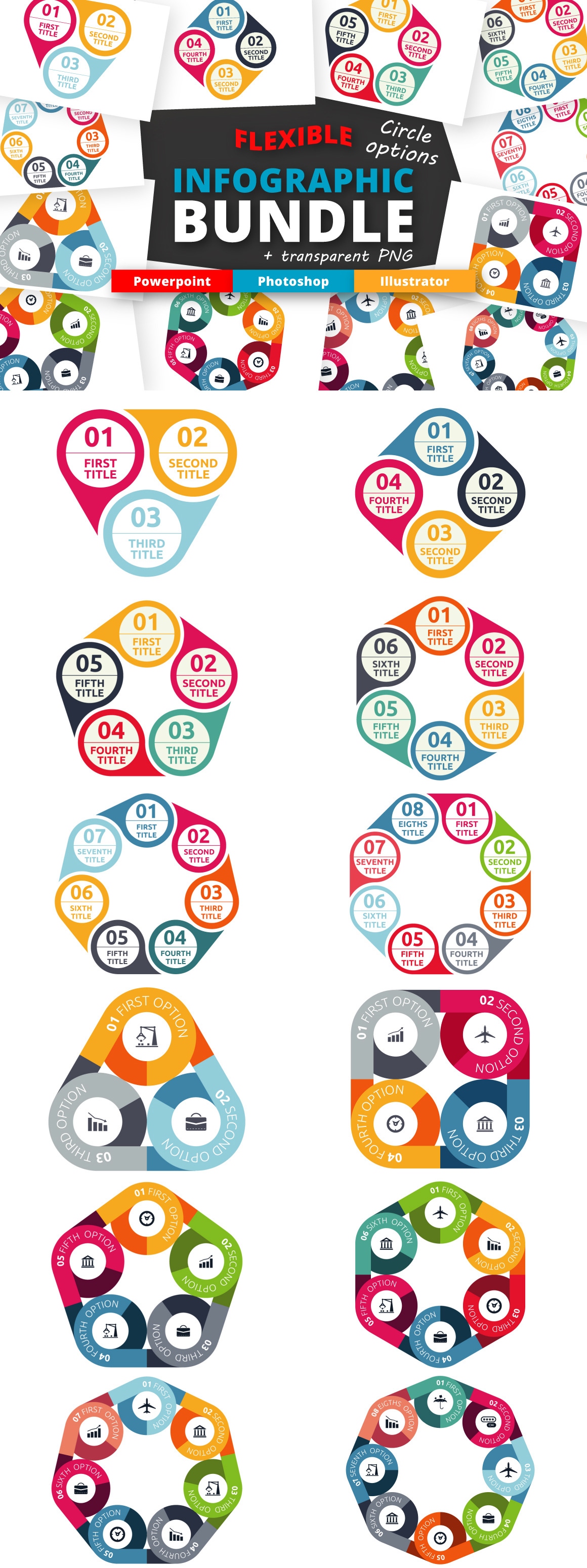 Flexible Infographic - Options, a Presentation Template by Infographic ...