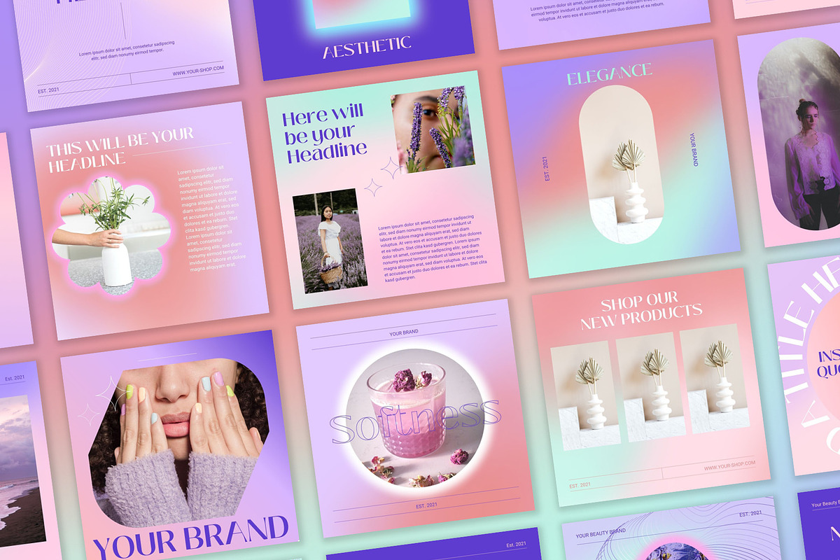 Instagram Social Media CANVA Pastel, a Social Media Template by ...