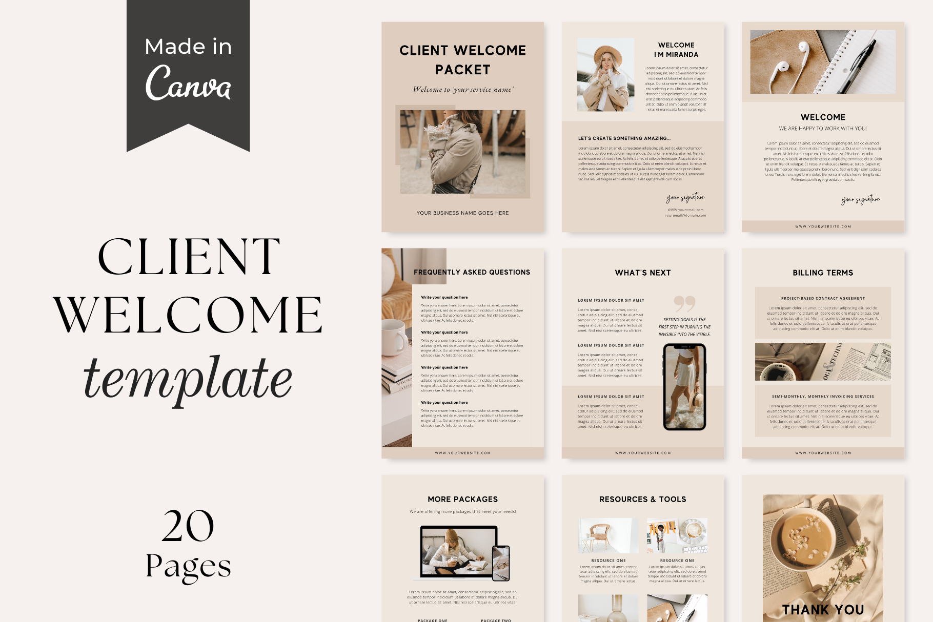 Client Welcome Book Template, a Magazine Template by ShopRShop
