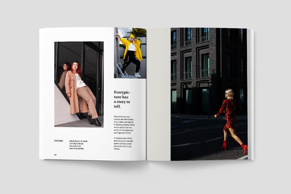 Modern Fahion Lookbook, a Magazine Template by afahmy | Creative Market