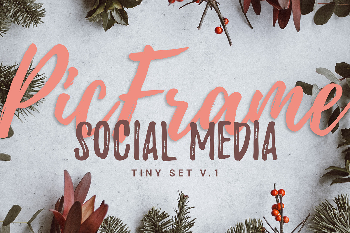 PicFrame & Social Media Tiny Set V.1, a Social Media Template by ...