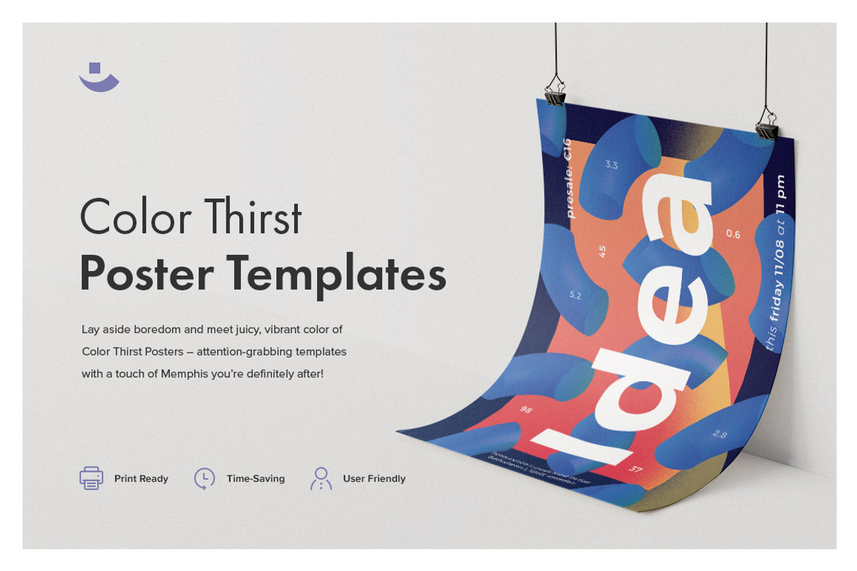 Color Thirst Poster Templates, a Flyer Template by Design Squad