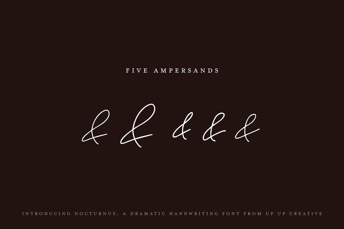 Nocturnus Handwritten Script Font, a Script Font by Up Up Creative