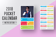 Pocket Calendar 2018, a Stationery Template by Jaisivakumar