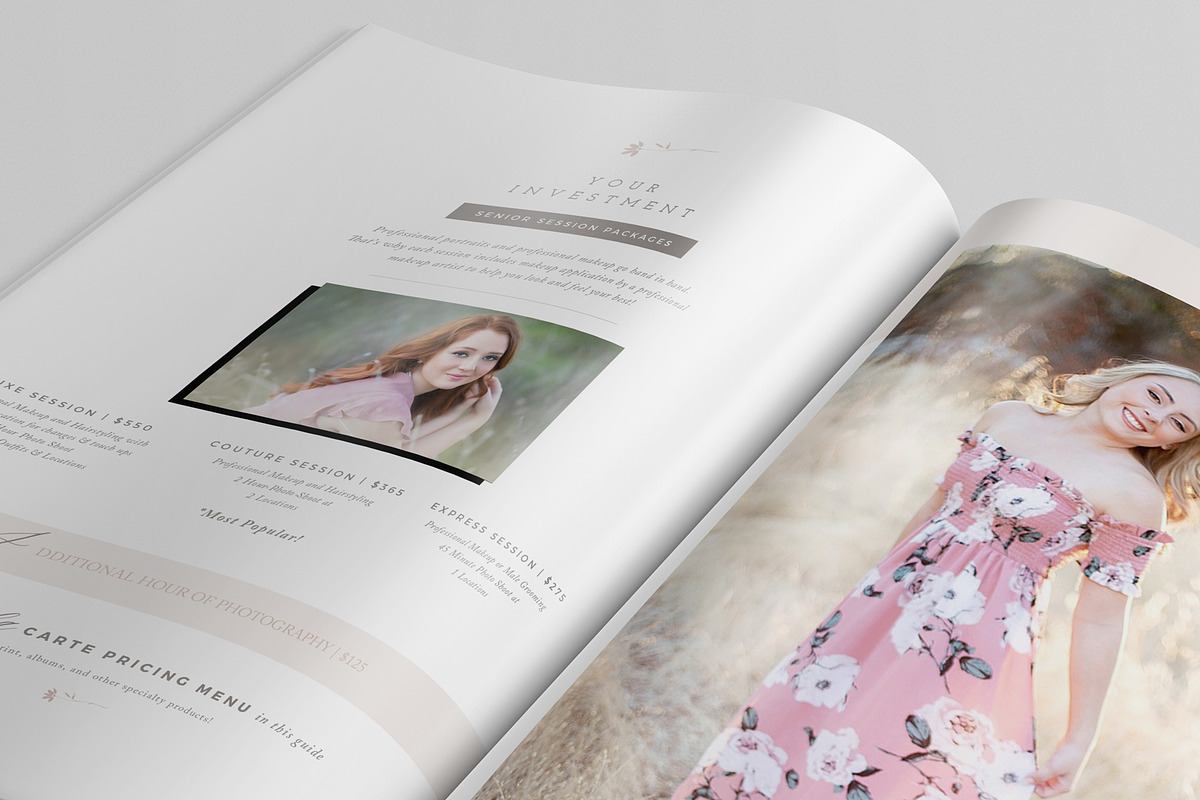 Senior Photography Magazine PSD, a Magazine Template by By Stephanie Design