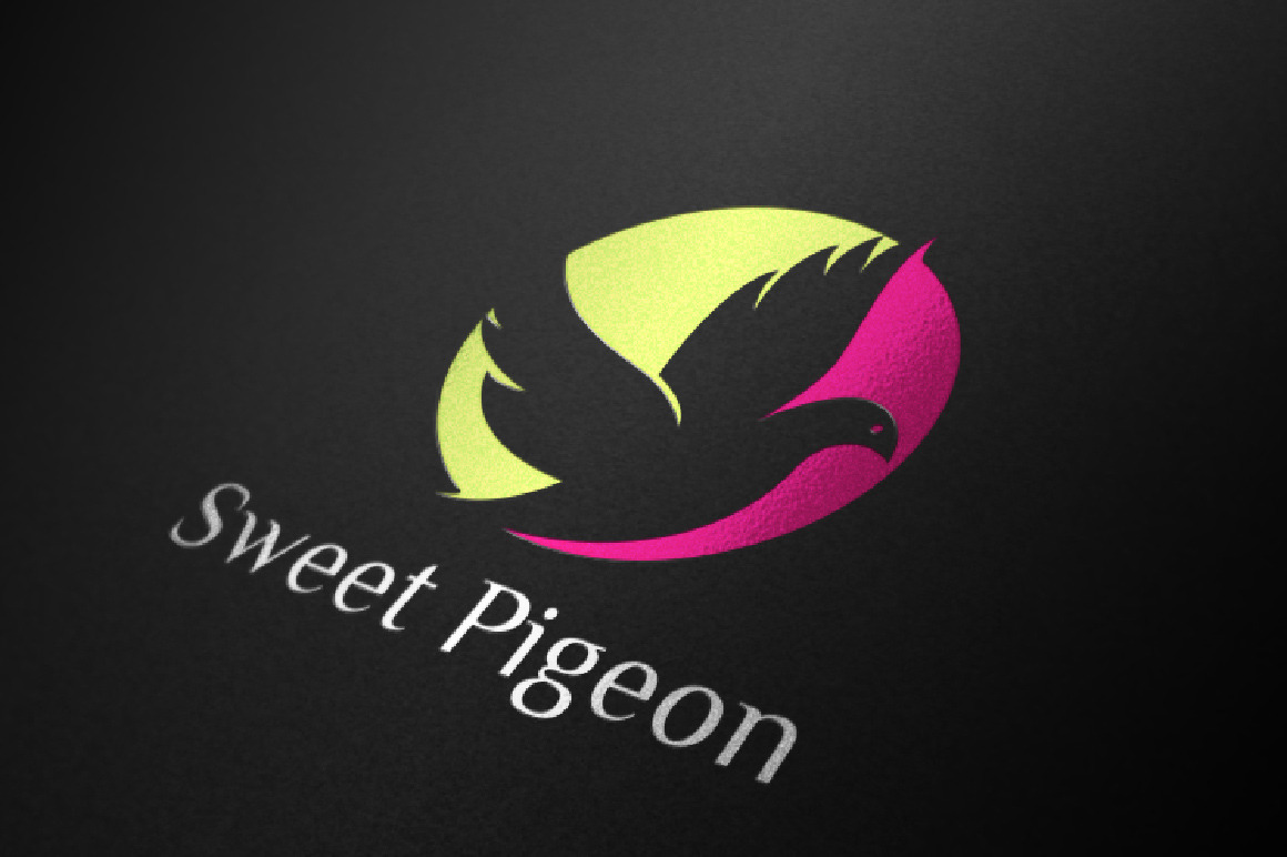 Sweet Pigeon Bird in Peace Logo, a Branding & Logo Template by jongcreative