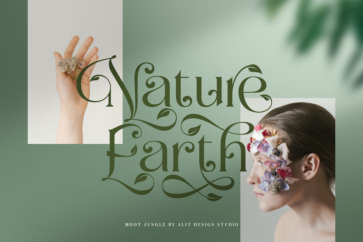 The Moot Jungle Nature Typeface, a Serif Font by alit design