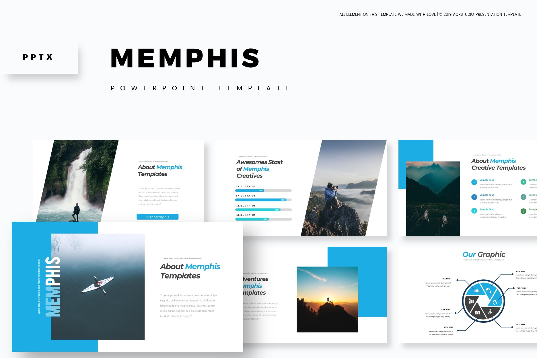 Memphis - Powerpoint Template, a Presentation Template by AQR Studio