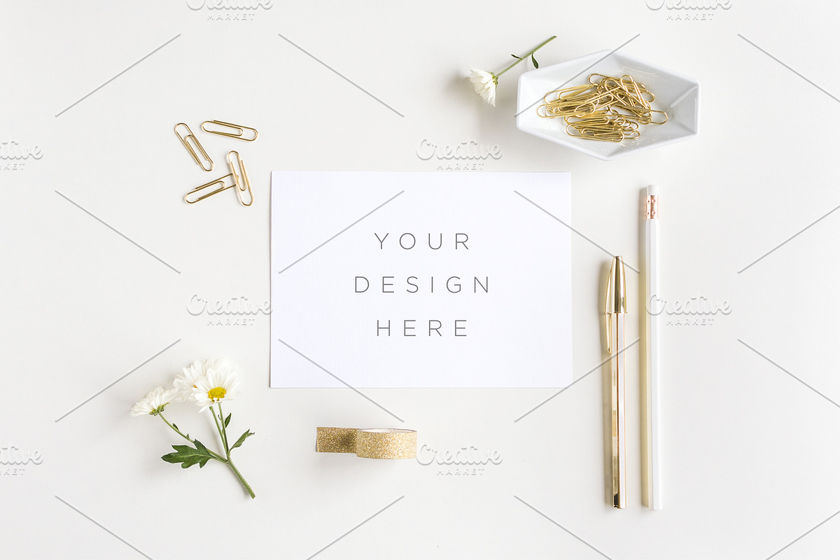 The Daisy Bundle - 11 Mockups +photo, a Product Mockup by Salt Color Studio