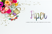 Piper, a Script Font by OnTheSpotStudio | Creative Market