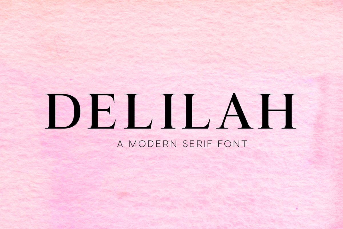 Delilah - Modern Serif Font, a Serif Font by blackdahliapress