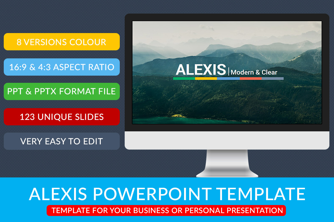 Alexis Powerpoint Template, a Presentation Template by UniqueStudio