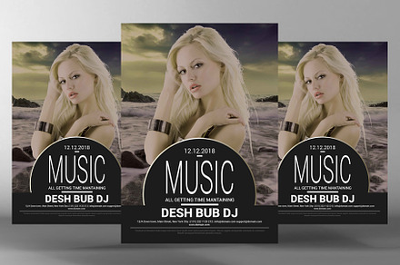 Pop Music Flyer | Flyer Templates ~ Creative Market