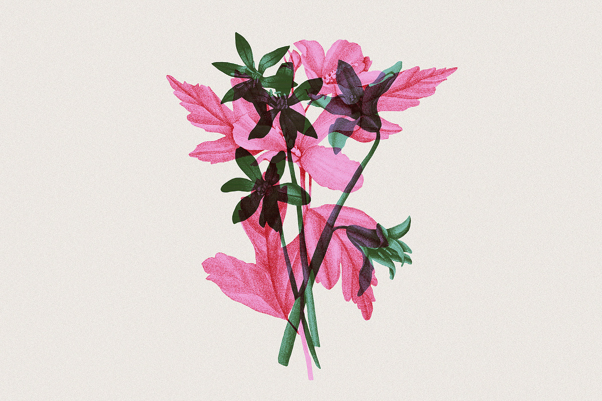 Risograph Double Exposure Effect