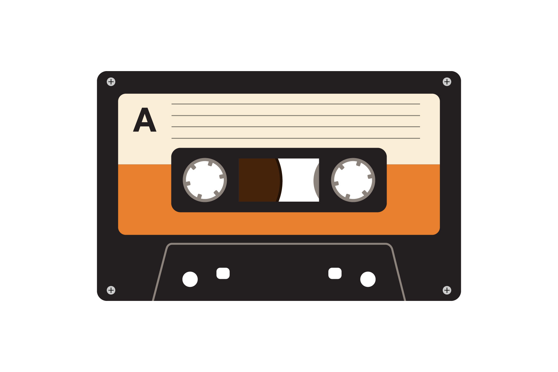 Cassette Tape Vector Illustration