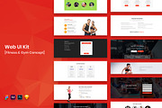 Fitness Web UI Kit, an UI Kit Template by 3djagan