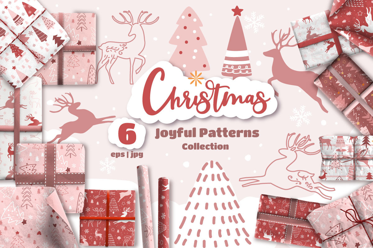 Winter & Christmas Pattern Pack | Creative Market