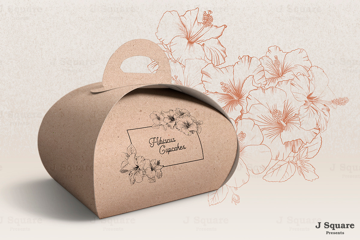 Hibiscus ClipArts & Alphabets, an Object Graphic by JSquarePresents