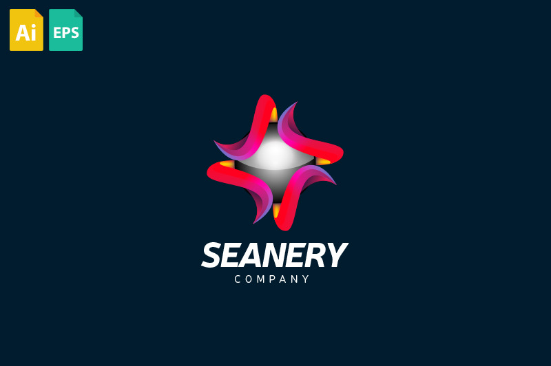 Seanery Logo, a Branding & Logo Template by Schneider Design Store