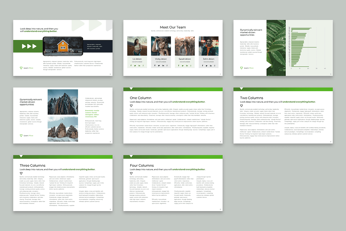 Elevation Powerpoint template & Slide