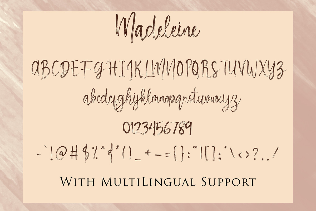 Madeleine - Brush Script Font, a Script Font by Dm Studio