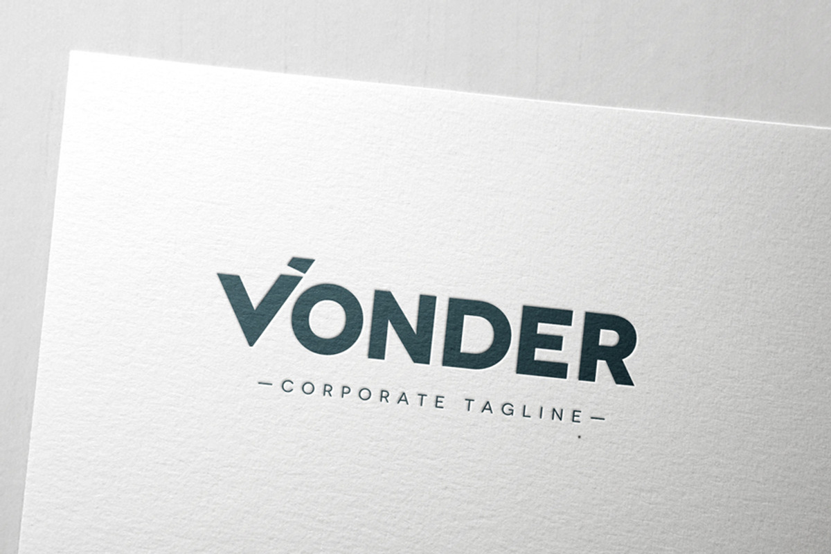 Vonder Corporate Logotype, a Branding & Logo Template by Snowboy Design