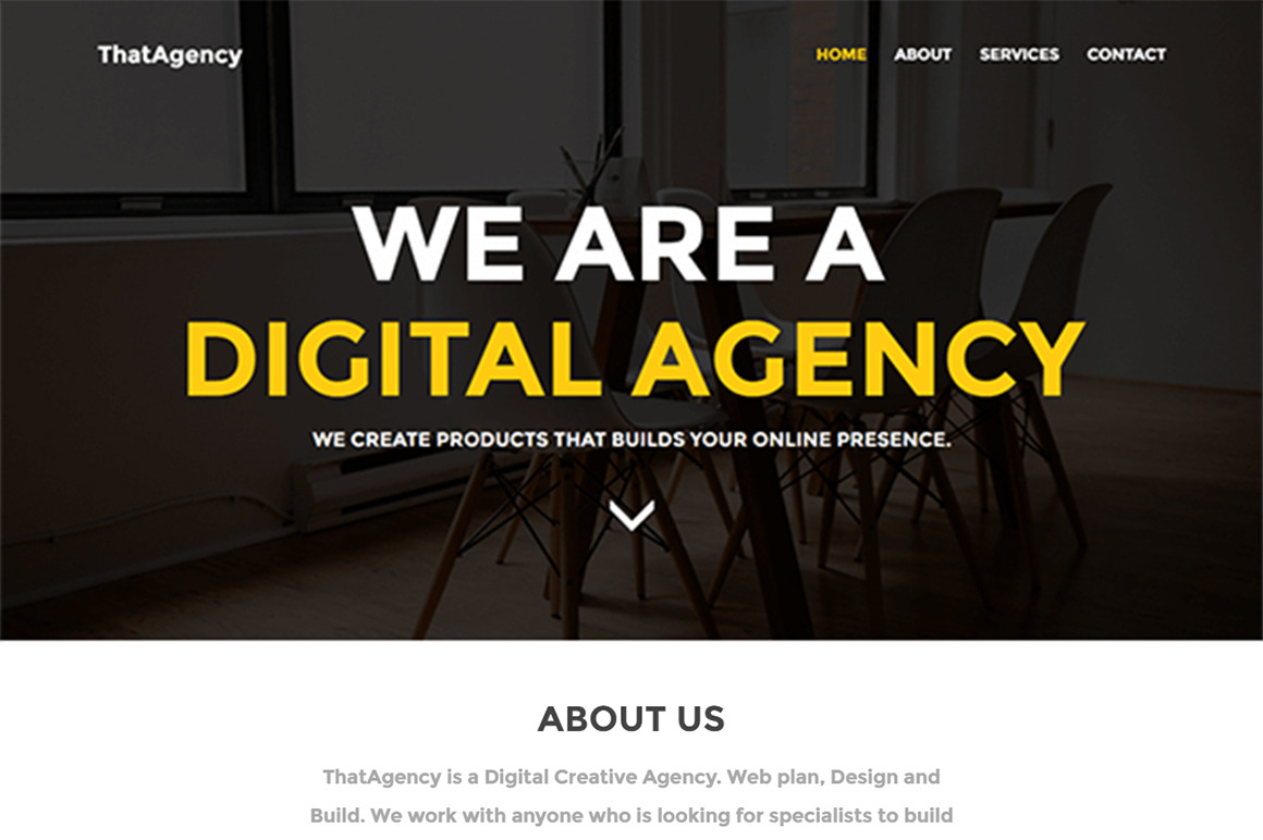 ThatAgency - Creative Agency, a HTML Template by Storytics