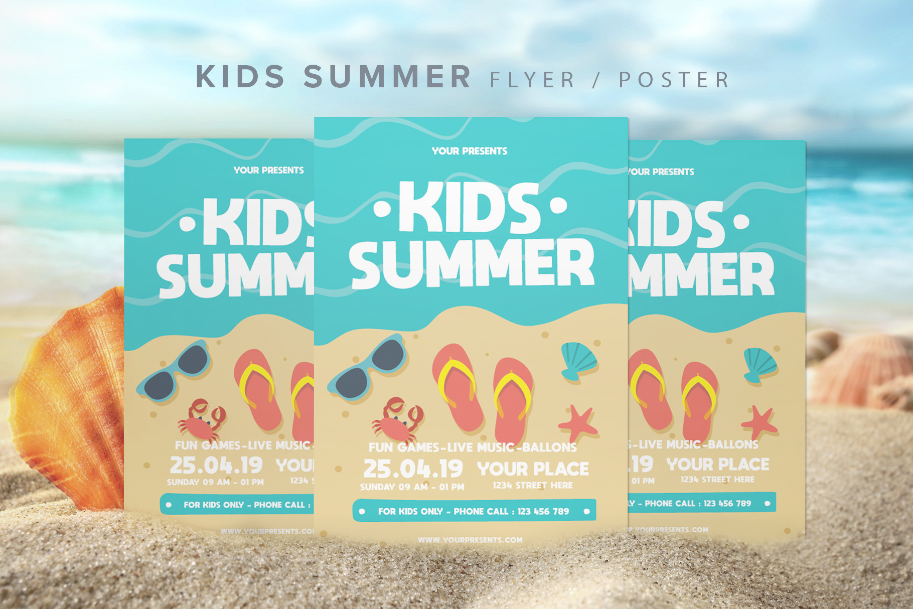 Kids Summer Flyer, a Flyer Template by lilyshop