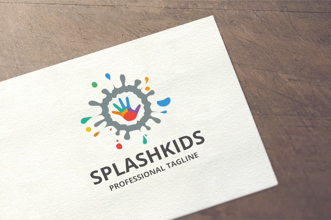Splash Kids Logo, a Branding & Logo Template by Design_Planet