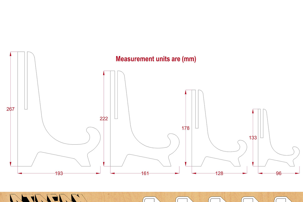 For 3mm Material Easel Plate Holders, a Graphic by AtacanDigital