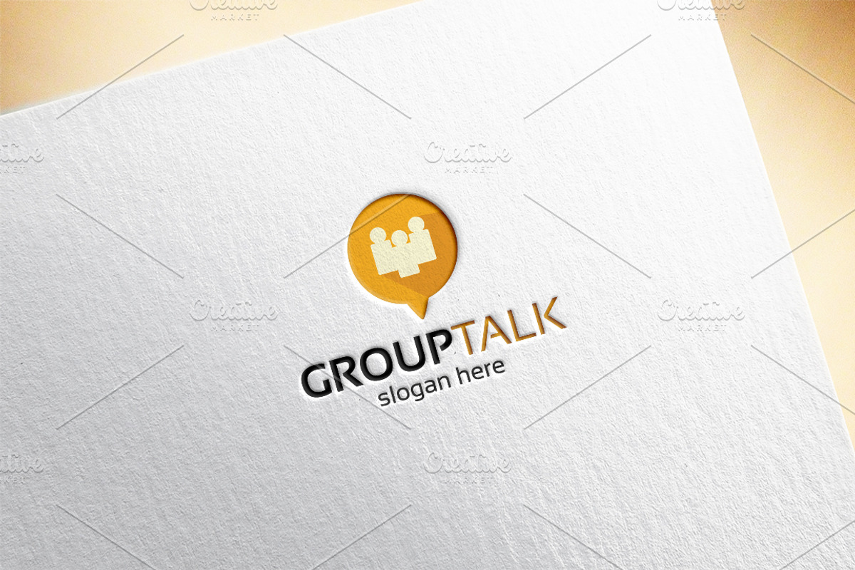 Grouptalk Logo Template, a Branding & Logo Template by dien96