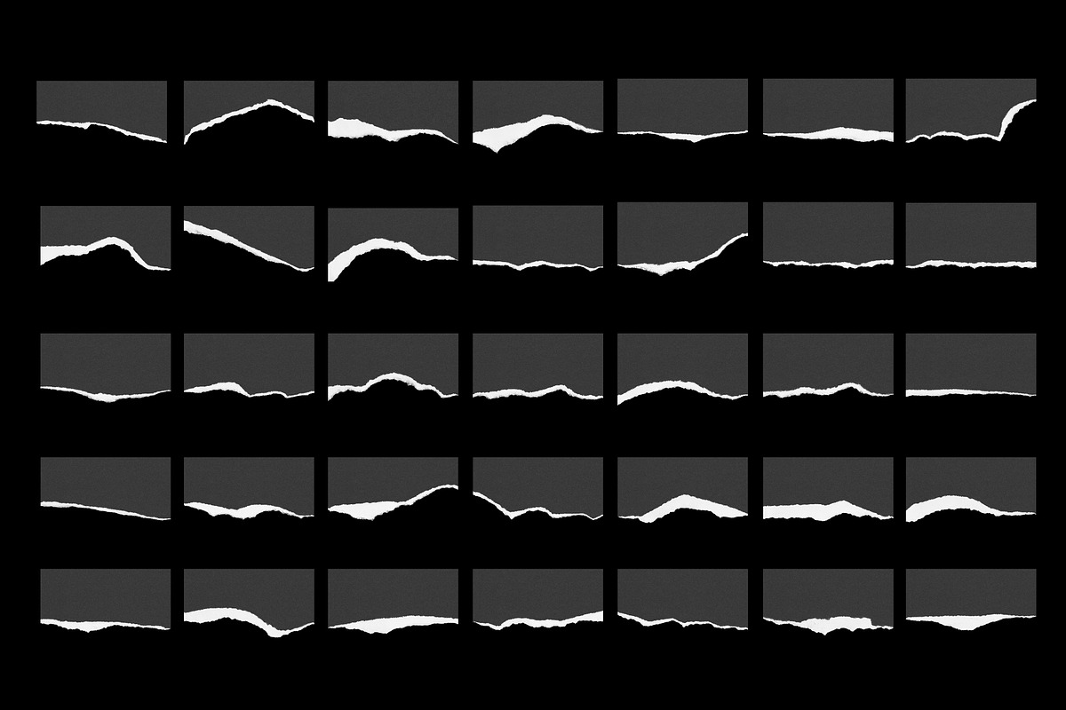 Torn Paper Textures & Ripped Mockups, a Texture Graphic by Gravito