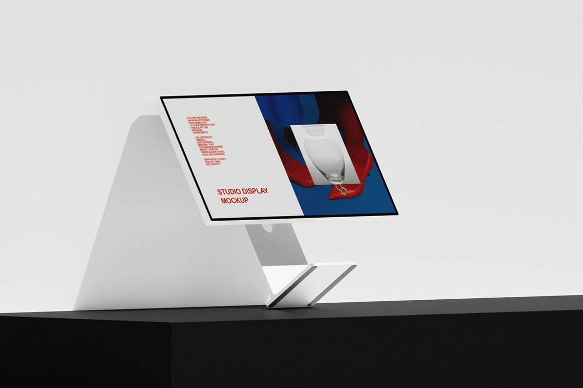Studio Display Mockup, a Mac Mockup by Momogi