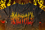 ARZON FIRE – Death Metal Fire Font, a Blackletter Font by Fonday Studio