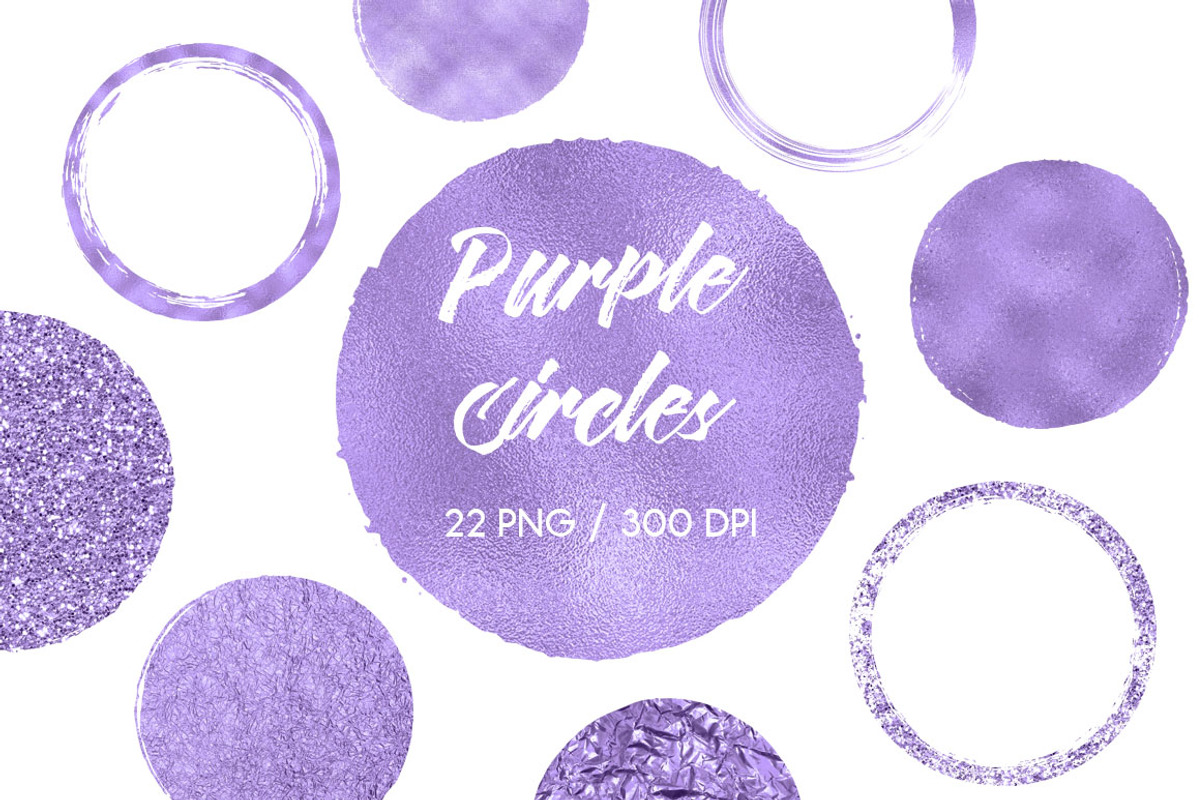 Purple Circles Clip Art, an Object Graphic by PeDe Designs | Creative ...