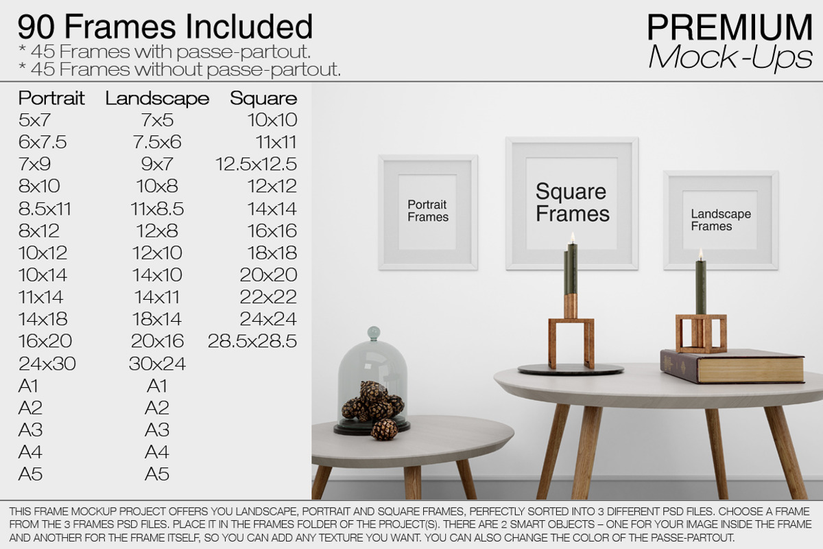 Frames Pack, a Print Template by mock-ups