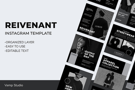 Instagram Post Template, a Social Media Template by VictorThemes
