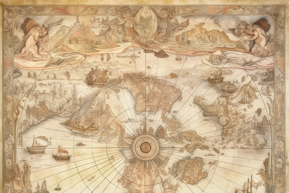 Mythical Antique Map
