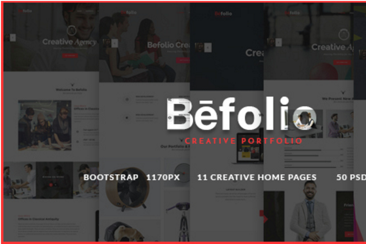 Befolio - Multi-Use Portfolio Theme, a WordPress Template by QodeArena
