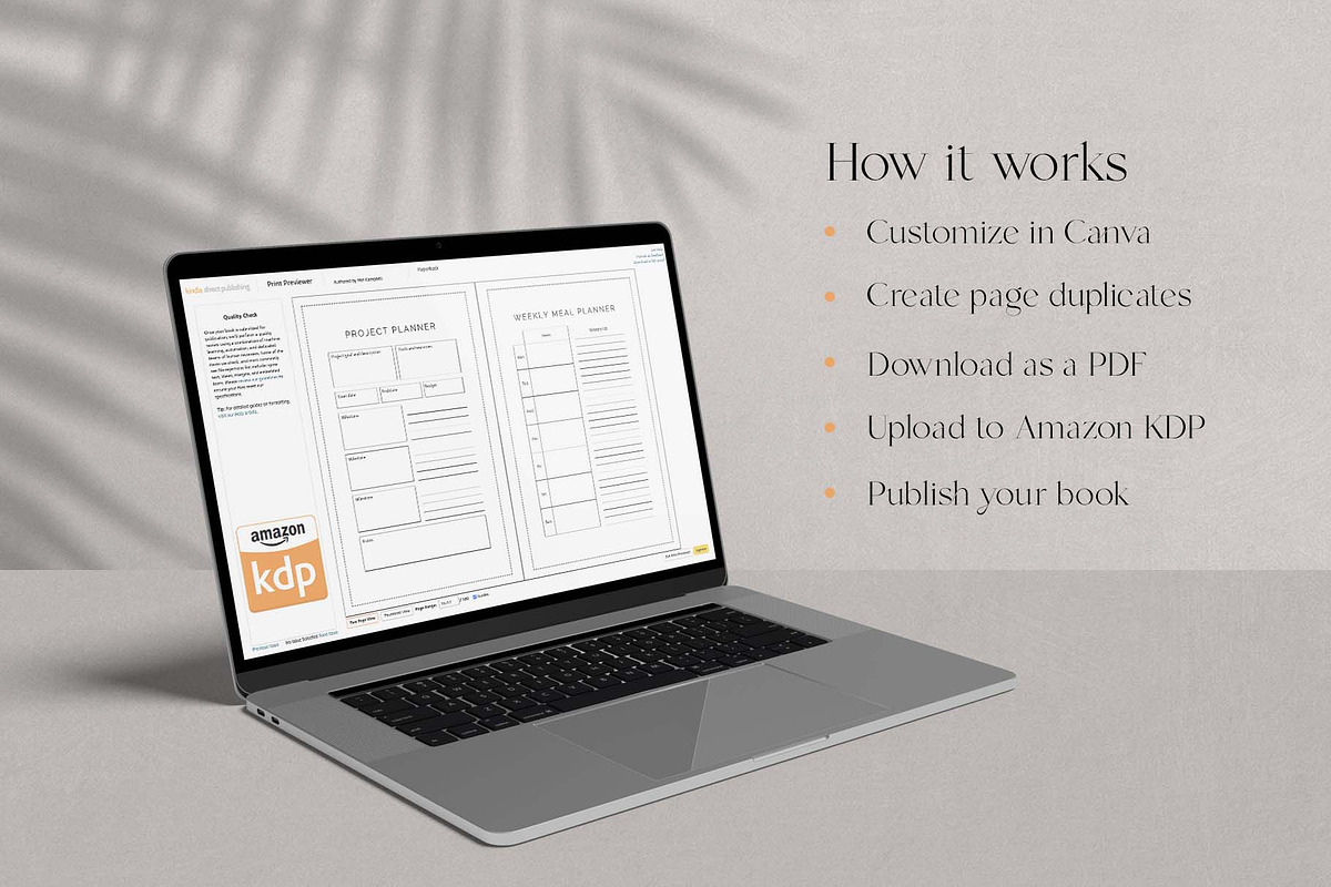 KDP Canva Productivity Planner
