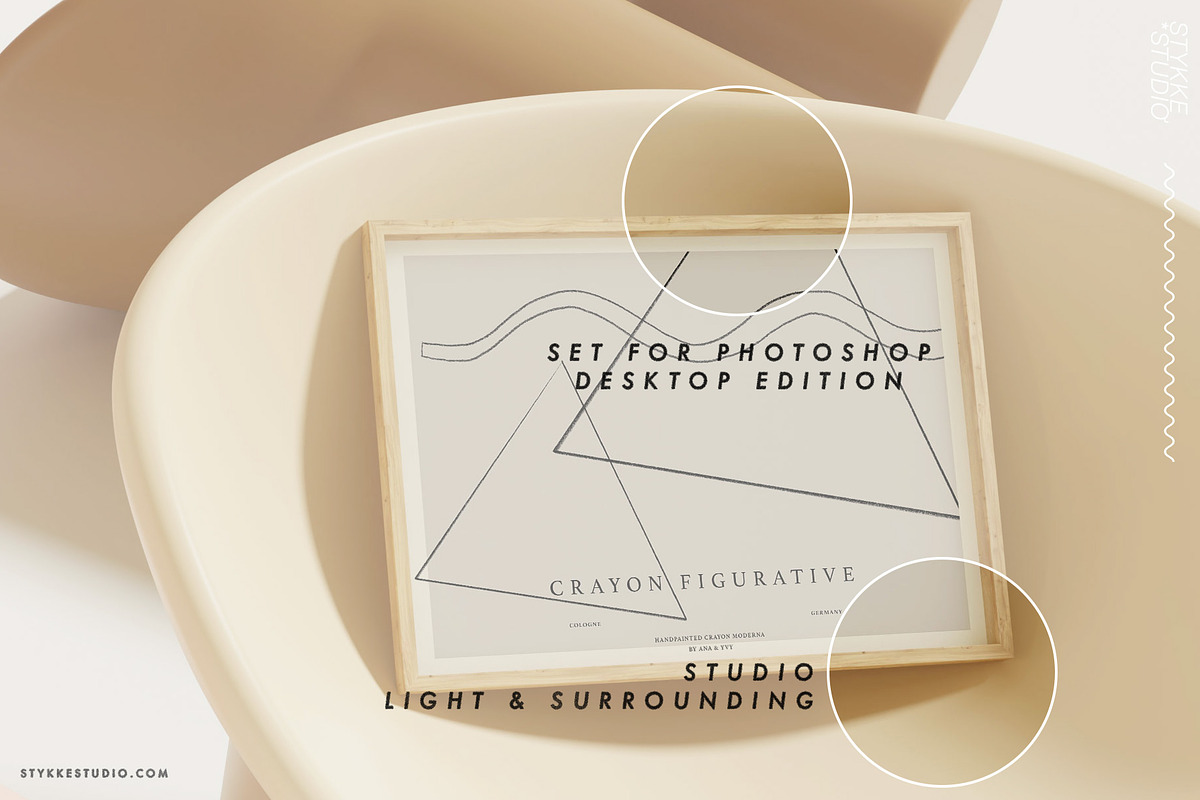 THE POP-UP | Roly Poly frame mockup, a Household Mockup by Stykke Studio